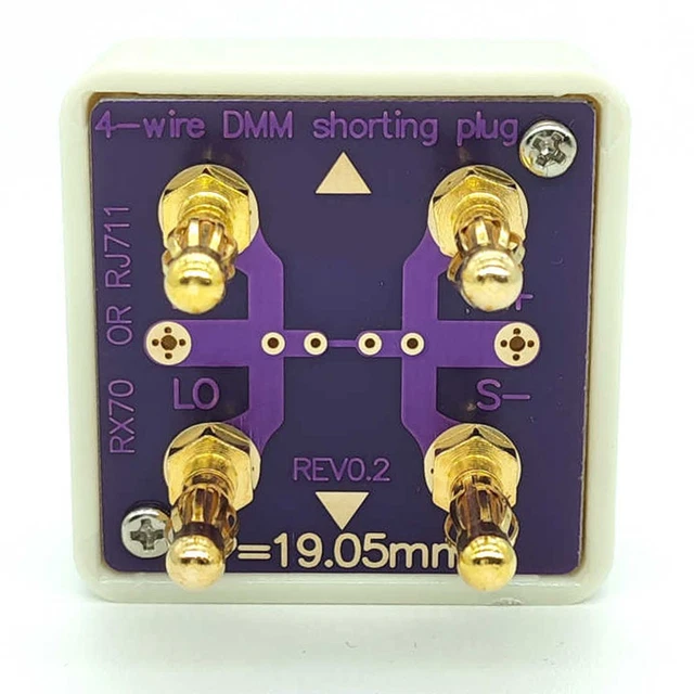 SHORT SOCKET RESISTANCE Calibration Tool for 4 Wire Digital Multimeter ...