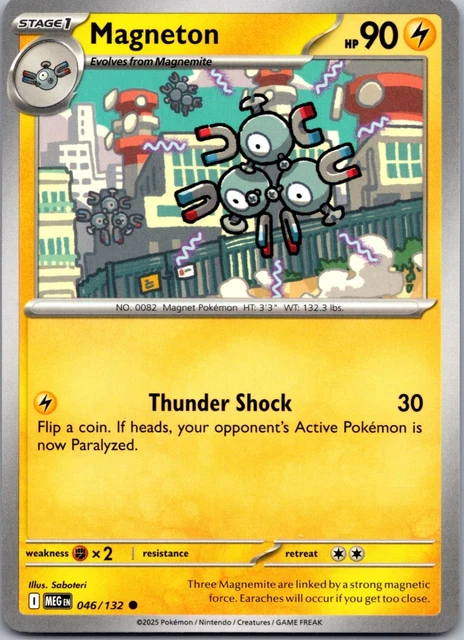 MAGNETON COMMON ME01: Mega Evolution 046/132 NM $1.75 - PicClick CA