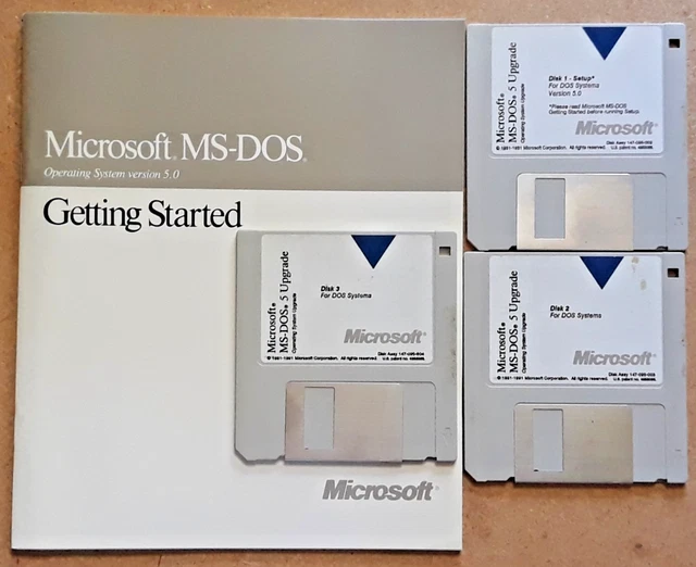 MICROSOFT MS-DOS 5 Operating System Upgrade 5.25" Disk $27.48 - PicClick CA