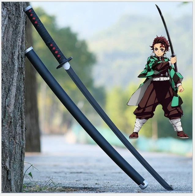 DEMON SLAYER TANJIRO Kamado Nichirin Sword Kimetsu no Yaiba Cosplay ...