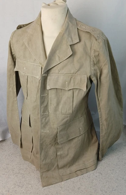 WW2 BRITISH ARMY officers KD tunic £15.00 - PicClick UK