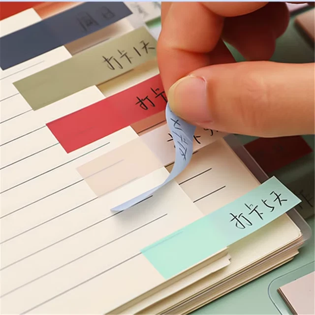 15 TYPES COLOR Self Adhesive Memo Pad Sticky Notes Bookmark Point It ...