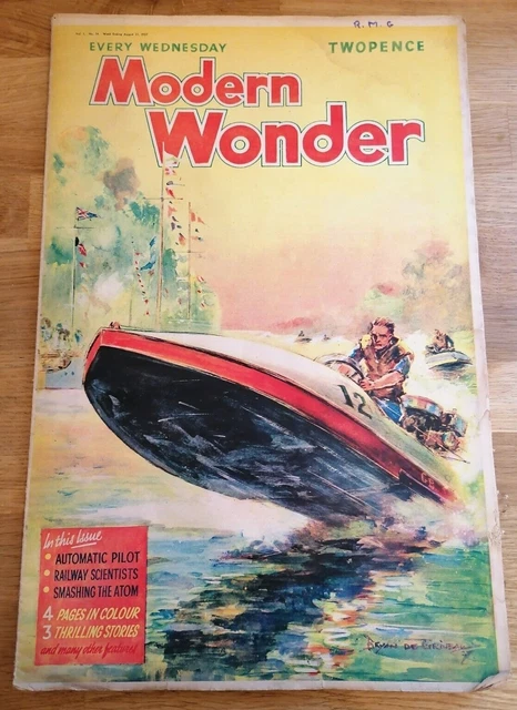 MAGAZINE - MODERN Wonder Illustrated Pictorial Paper Vol 1 No 14 Aug 21 ...
