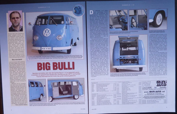 VOLKSWAGEN VW T1 KOMBI BUS in 1-12 von SUNSTAR......ein Modellbericht ...