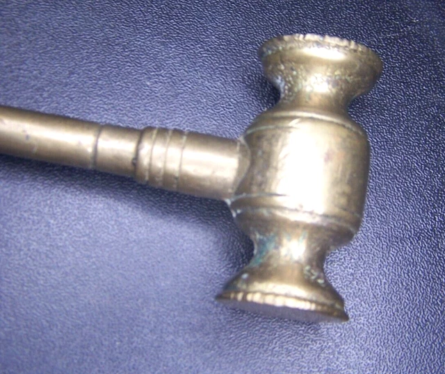 VINTAGE LATHE TURNED Bronze/Brass Small Hammer Maul Gavel, Watchmaker's ...