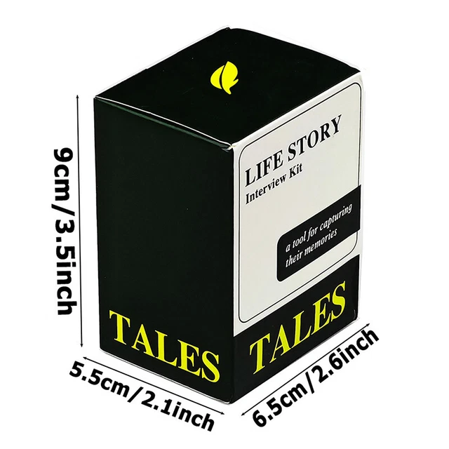 LIFE STORY INTERVIEW Kit, Conversation Starter Cards, Getting To Know ...