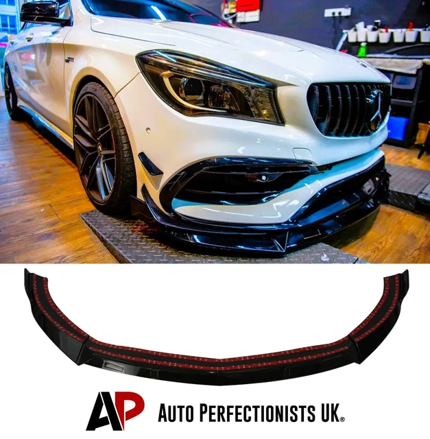 MERCEDES CLA CLASS AMG Line CLA45 W117 Gloss Black Front Splitter ...