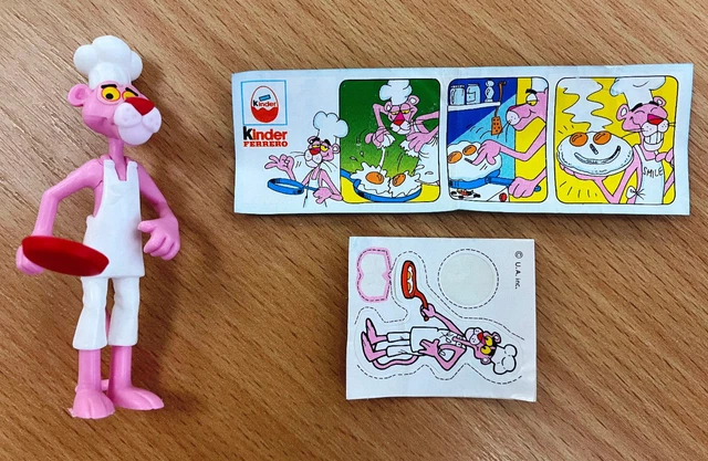 KINDER SURPRISE - Pink Panther Chef Figure with Inserts - Ferrero 1989 ...