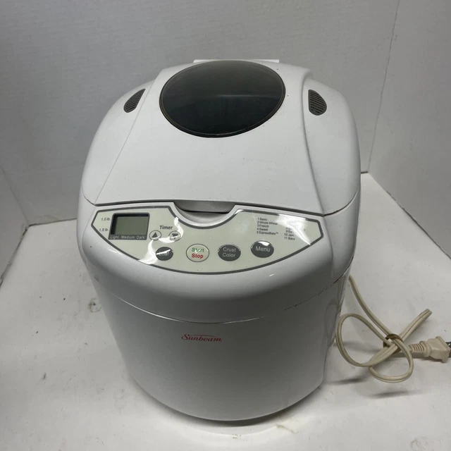 SUNBEAM DIGITAL SCREEN Bread Maker Machine Model 5890 Conveniently ...