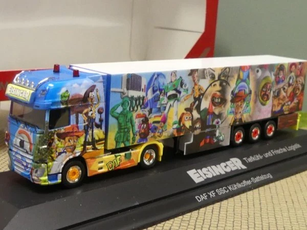 1/87 HERPA DAF XF SSC Euro 6 Kühlkoffer-Sattelzug Eisinger 122146 EUR ...
