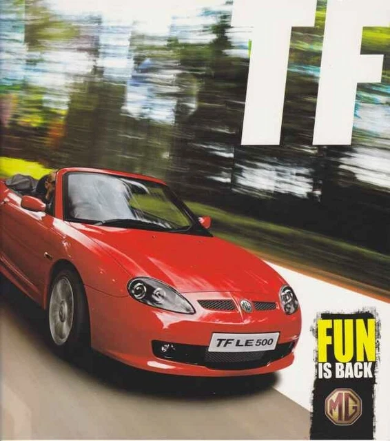 CATALOGUE BROCHURE NAC MG TF / LE 500 2008 Grande Bretagne / U.K. EUR ...