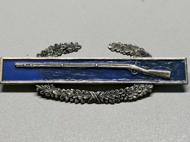 US ARMY WWII Combat Infantry Badge (CIB), Pin Back, Mark Sterling £26. ...
