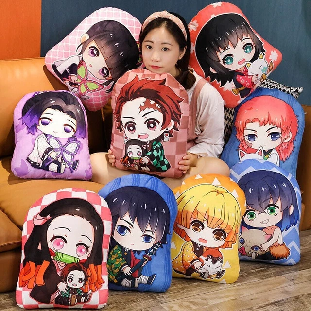 ANIME DEMON SLAYER Kimetsu No Yaiba Plush Pillow Pendant Stuffed Kids ...