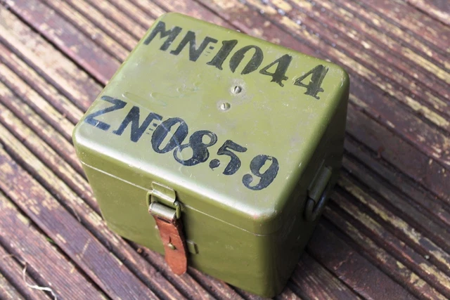 WW2 GERMAN RA35 Model 34 8cm Heavy Mortar Sight case, box, tin used ...