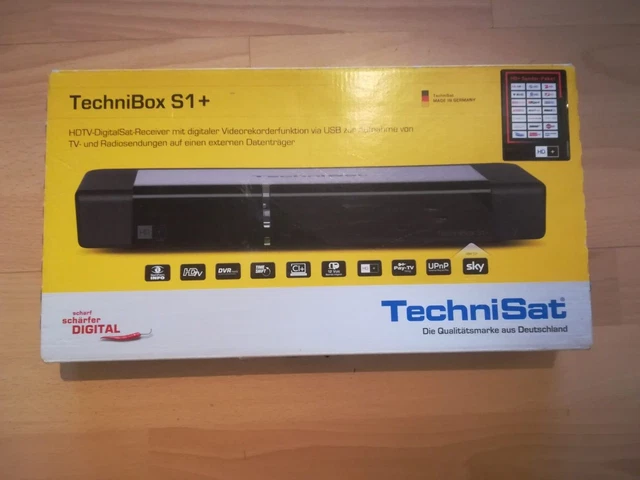 HDTV-DIGITAL SAT-RECEIVER VON TechniSat Model "TechniBox S1 +" in OVP ...