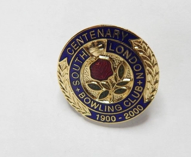 ENAMEL SOUTH LONDON Bowling Club Centenary 1900-2000 Badge £6.49 ...