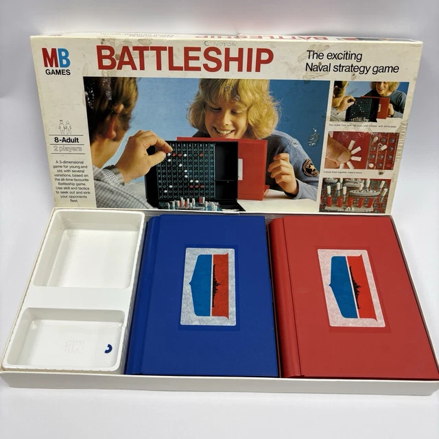 VINTAGE MB GAMES Battleship Complete Age 8+ 2 Players M7 £6.95 ...