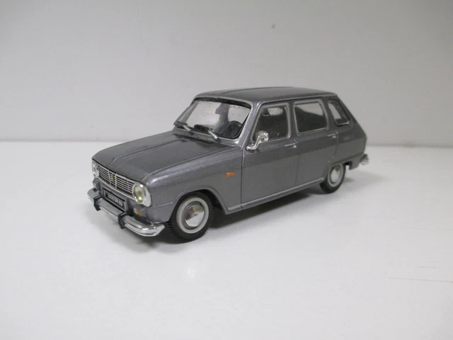 RENAULT 6 R6 Phase 1 Gris Silver Grey de 1968 par NOREV 510601 au 1/43 ...