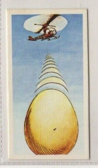 WORLD RECORD BREAKER Card 1983. Egg dropping. David Donaghue Tokyo Golf ...