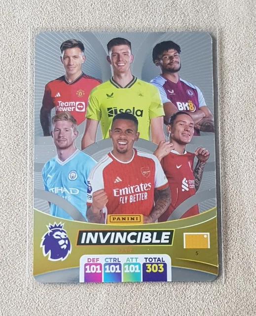 INVINCIBLE GOLDEN BALLER Card PANINI XL ADRENALYN 2024 Premier League ...
