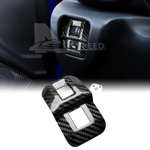 BLACK TRUNK SWITCH Panel Cover REAL HARD Carbon Fiber For Subaru BRZ ...