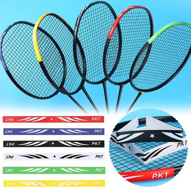 SELF ADHESIVE BADMINTON Racket Head Edge Protector Tape PU Anti Paint ...