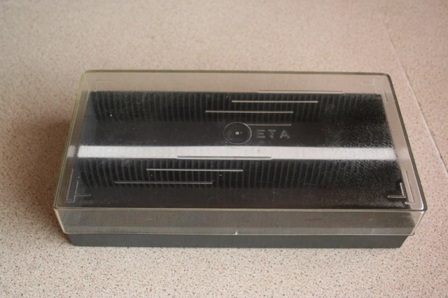 35MM SLIDE ETA PLASTIC STORAGE BOX HOLDS 100 SLIDES EXC CONDITION £2.50 ...