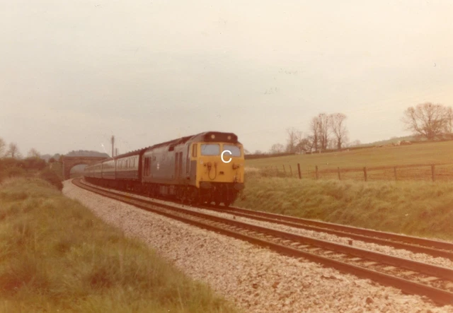 BRITISH RAILWAY B.R Photograph Class 50 - 50050 At Castle Cary 04/05 ...