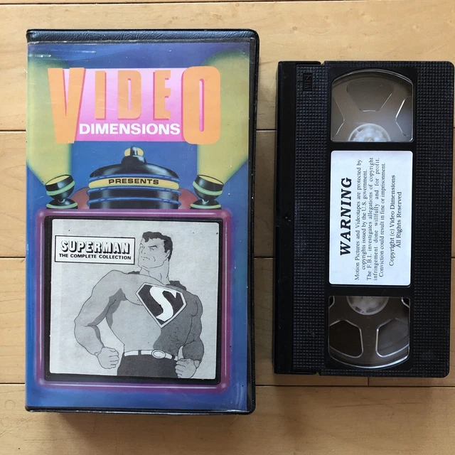 SUPERMAN THE COMPLETE Cartoon Collection VHS by Video Dimensions £15.85 ...