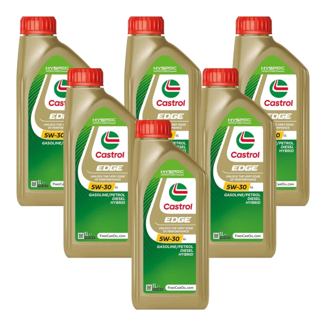 6 LITRES HUILE Moteur Castrol Professionnel Edge FST 5W30 Vie Acea C3 ...