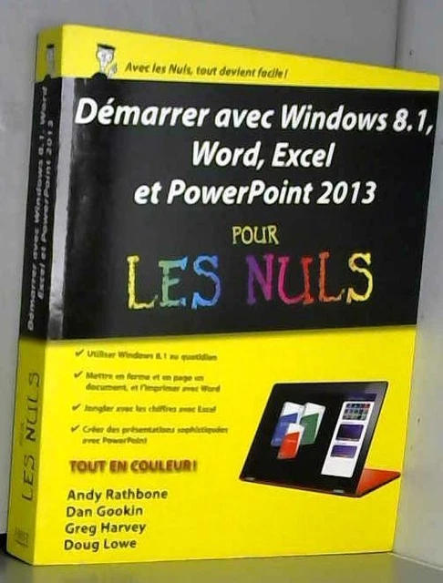 DÉMARRER AVEC WINDOWS 8.1, Word, Excel et PowerPoint 2013 Pour les Nuls EUR 3,99 - PicClick FR
