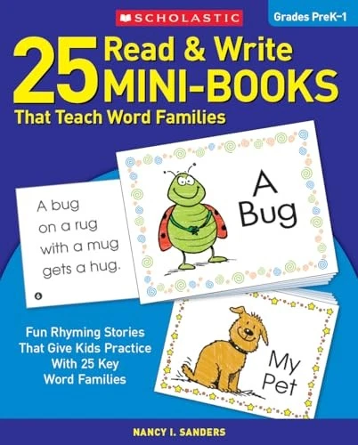 25 READ & Write Mini-Books: That Teach Word Families £12.45 - PicClick UK