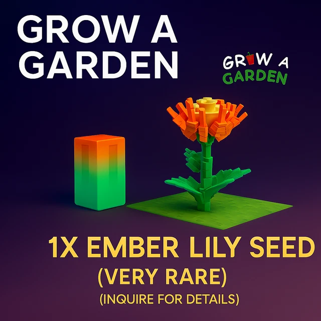 ROBLOX GROW A Garden 💎 - EMBER LILY SEED - VERY RARE - Quick Delivery 💎 ...