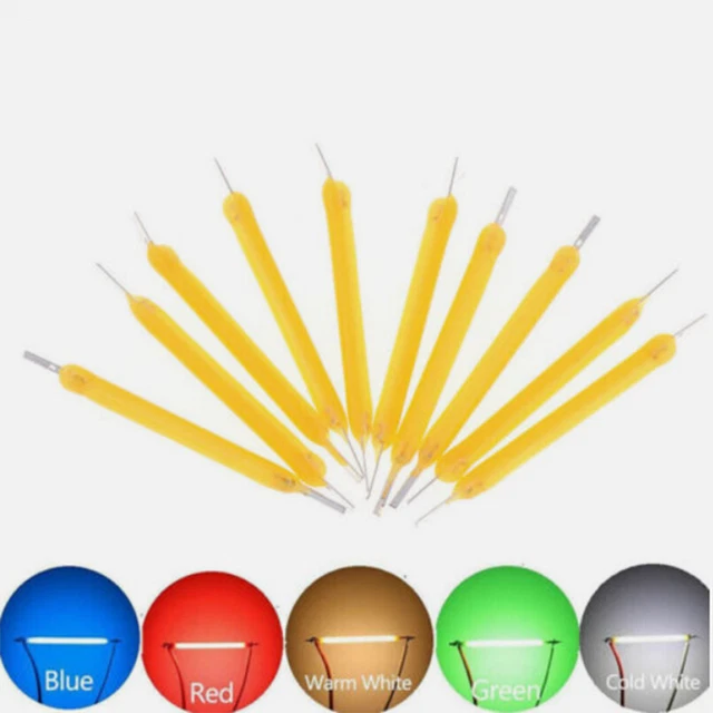 LED COB FILAMENT Individual DIY Loose Part Candle Light Lamp Source 3V ...