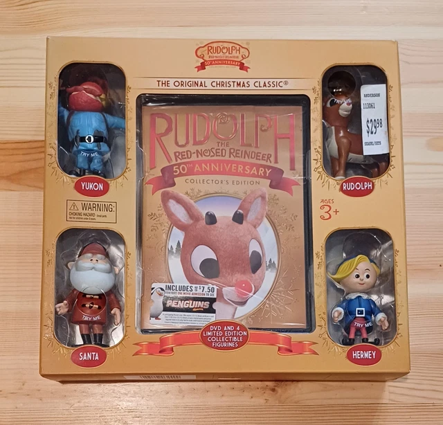 RARE RUDOLPH RED Nosed Reindeer 50th Anniversary Collector DVD & 4 ...