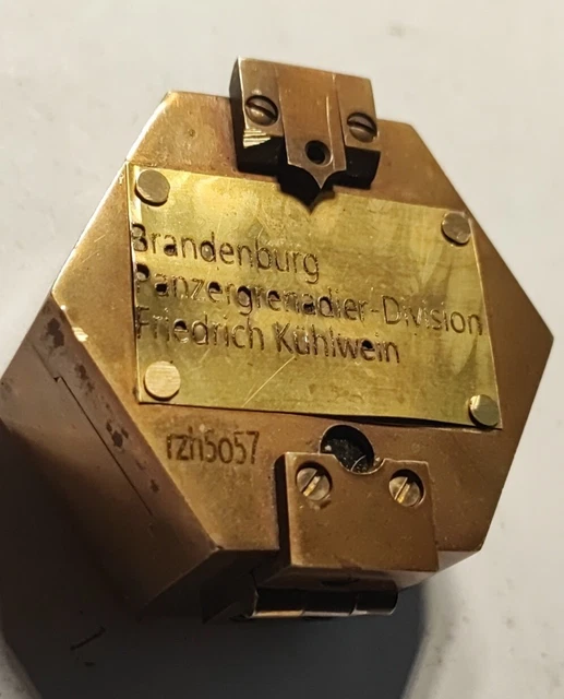 WW2 GERMAN BRASS compass Brandenburg panzer division Kühlwein ...