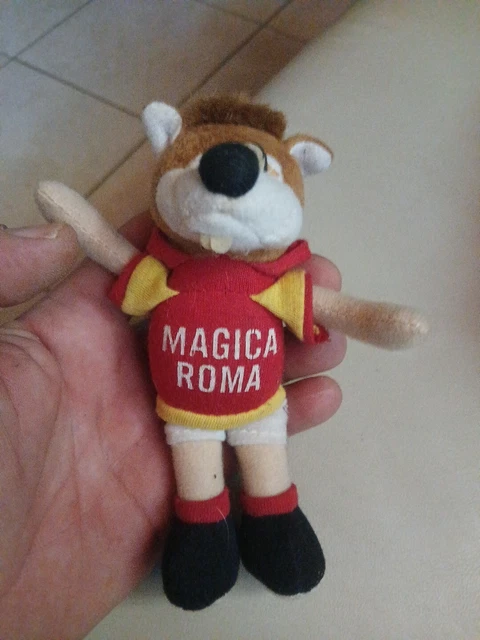 AS ROMA RARISSIMO Peluches mascotte Magica Roma vintage Raro Anni 70 ...