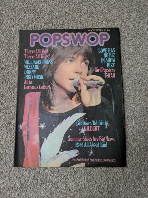 POPSWOP MAGAZINE NO. 34 26th May 1974 - Wizzard/Donny/Roxy Music £8.00 ...