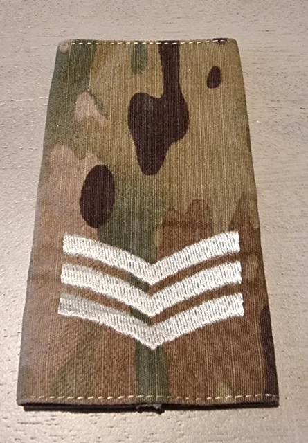 BRITISH ARMY SERGEANT Sgt MTP Rank Slide £2.22 - PicClick UK