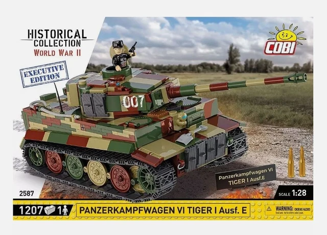 COBI - PANZERKAMPFWAGEN VI Tiger I Ausf.E Tank - 1207 Pieces - 1/28 ...