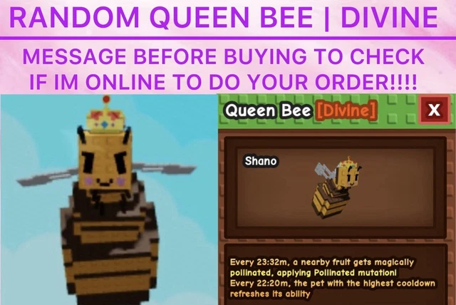 GROW A GARDEN | Queen Bee | Roblox $6.42 - PicClick AU