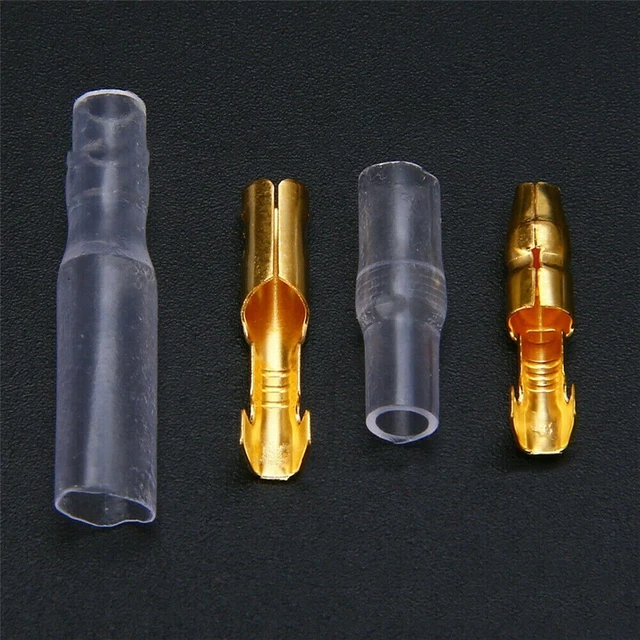 SECURE CONNECTION 200PCS Male Female Bullet Connector Insulator Sleeve ...