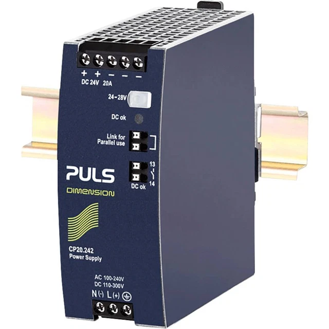 PULS ALIMENTATION RAIL DIN 24 V 20 A 480 W Nbr. de sorties:1 x Contenu ...