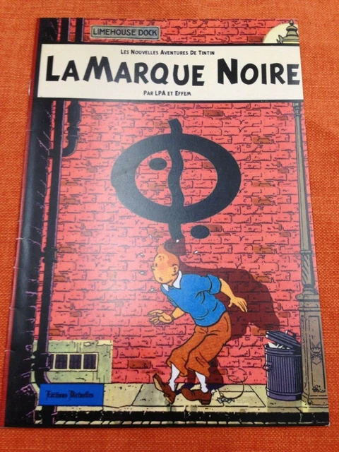 TINTIN LA MARQUE Noire Tbe Pastiche Hommage Tintin Herge EUR 10,99 ...