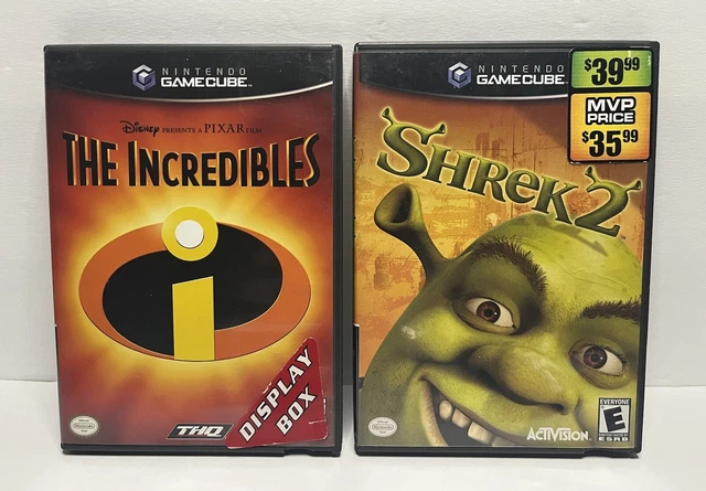 GAMECUBE NINTENDO GAME Lot CIB : The Incredibles and Shrek 2 $40.10 ...