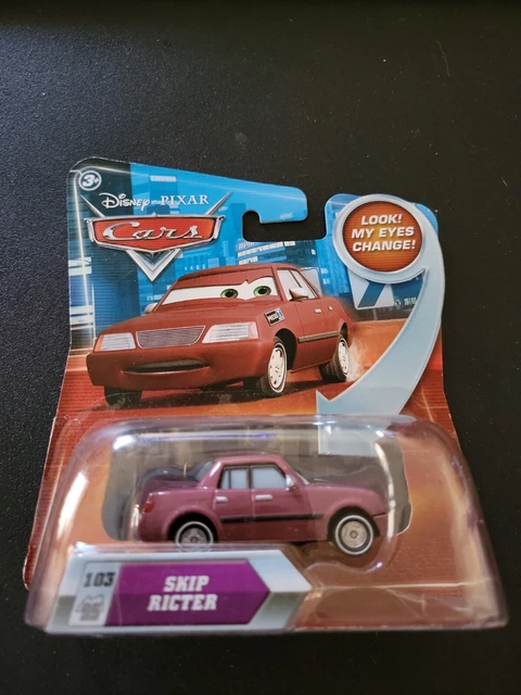DISNEY PIXAR CARS Lenticular Eyes Series 2 Skip Ricter Die Cast Toy Car ...