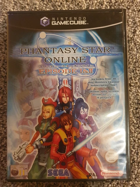 PHANTASY STAR ONLINE Episode I & II 1 & 2 Nintendo GameCube, version ...