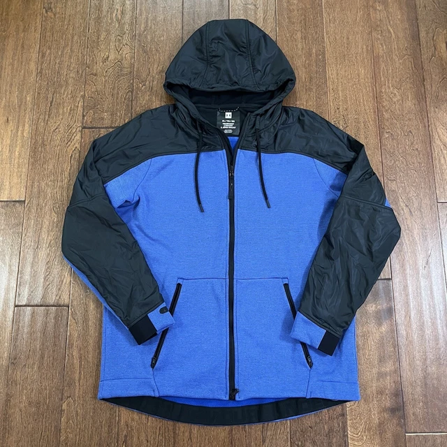 UNDER ARMOUR UA Storm Swacket Jacket Hoodie Fleece Full Zip Blue Cold ...