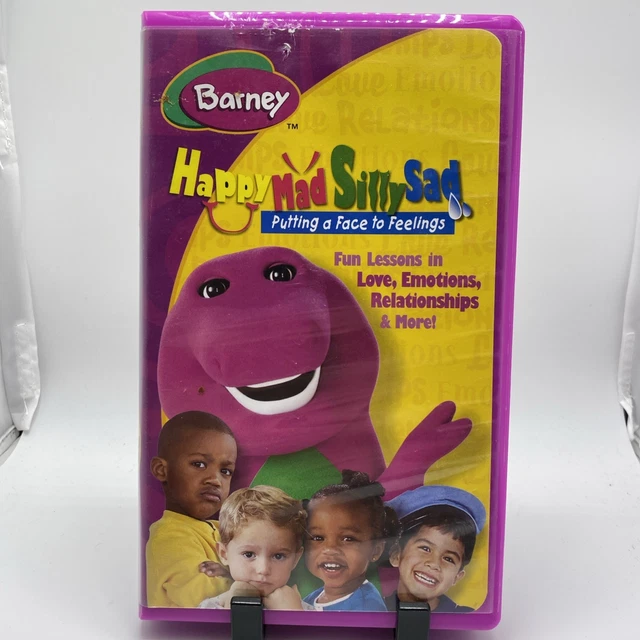 BARNEY HAPPY MAD Silly Sad VHS 2003 Video Tape Putting A Face To ...