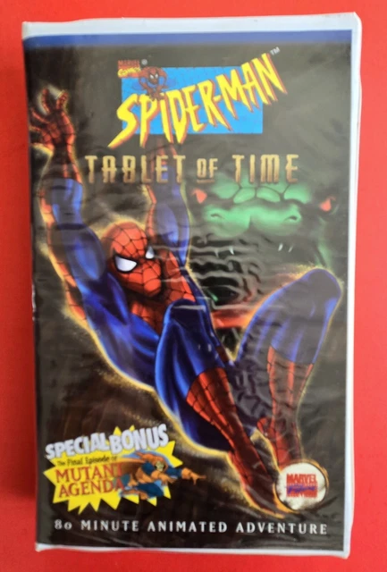AMAZING SPIDERMAN TABLET Of Time VHS Clamshell Marvel Films 1997 USA ...